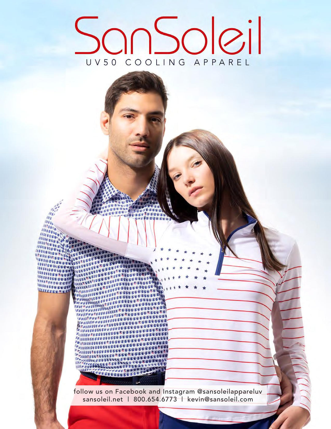 SanSoleil Golf, Tennis Cooling Apparel. UV 50 Safe